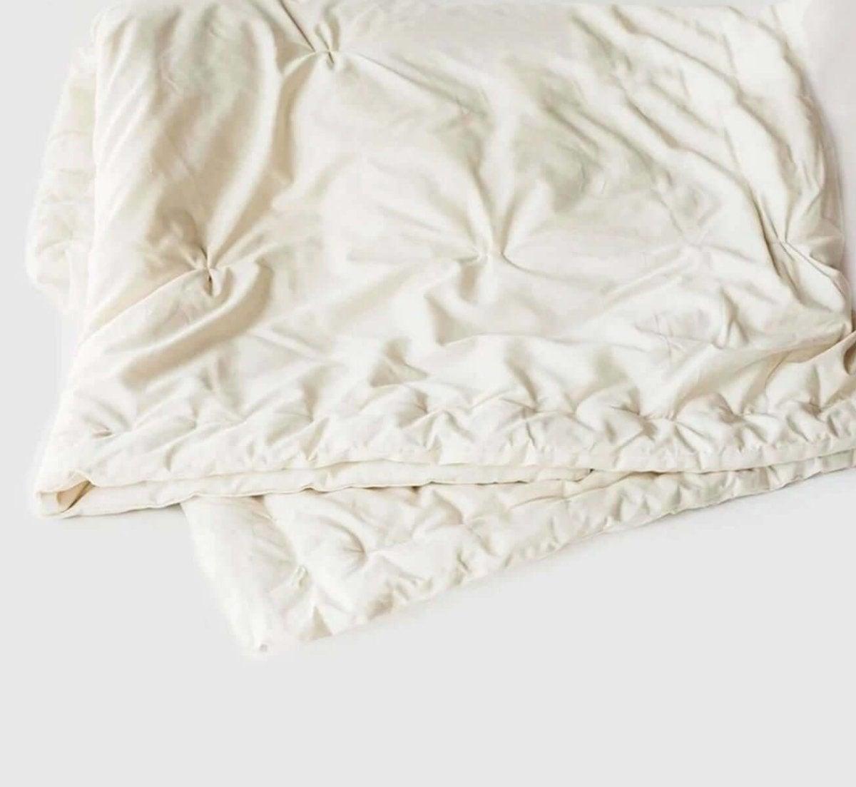 Made in USA Lightweight Natural Wool Comforter