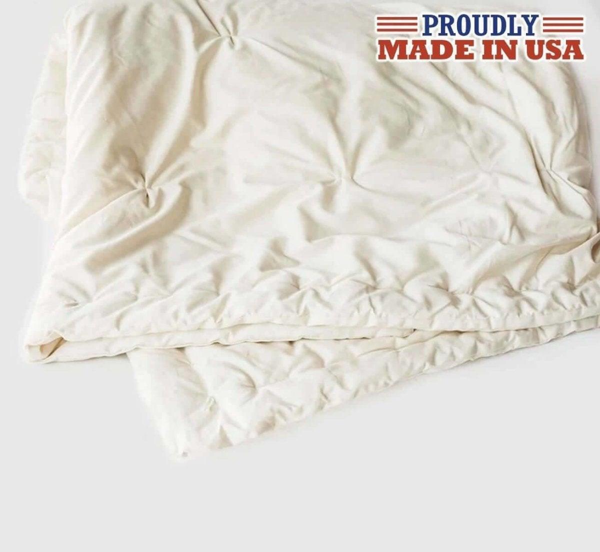Made in USA Lightweight Natural Wool Comforter