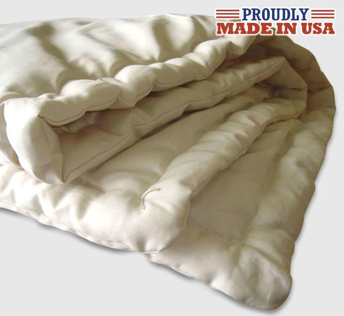Made in USA Medium Weight Natural Wool Comforter